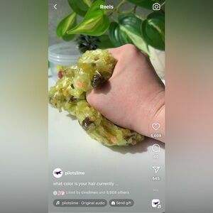 Pilot Slime | Art | Pilot Slime Coco Calypso Gravel Pebble Slime | Poshmark